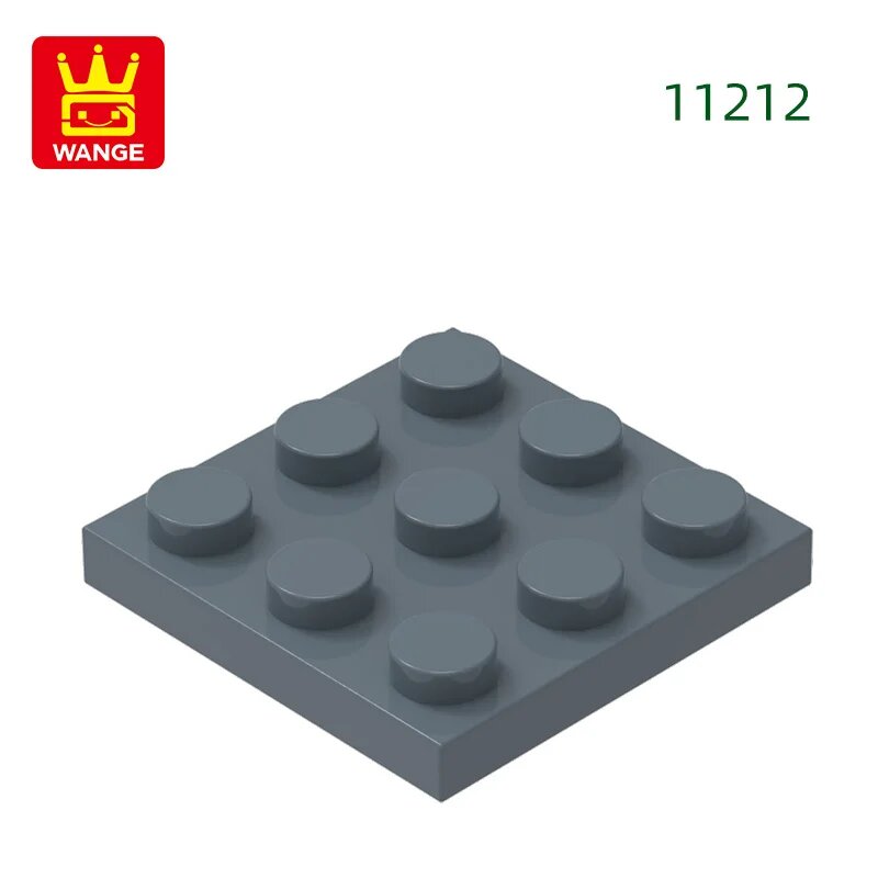 Конструктор Wange 11212, серый блок 3x3