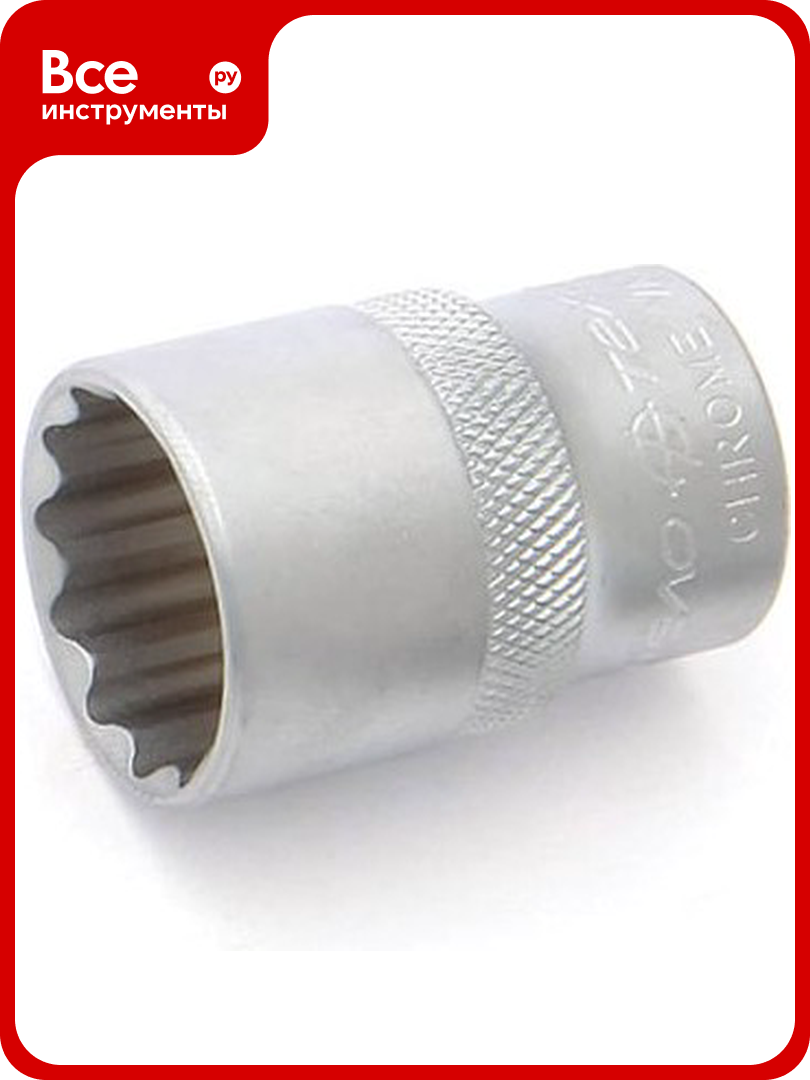 Головка 12-ти гранная (17 мм; 1/2") ДТ/250 Дело Техники 622017, сталь CrV сплава с квадратным подпружиненным креплением