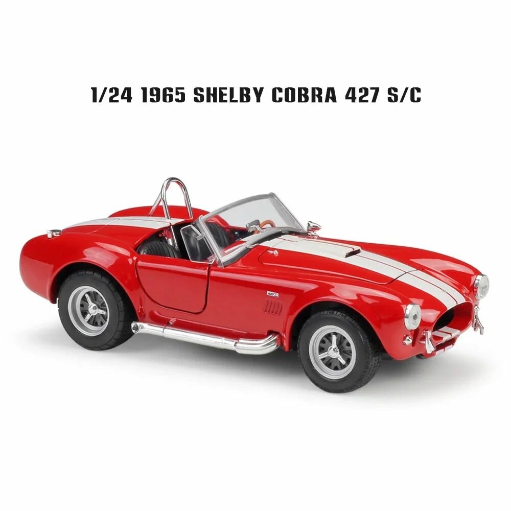 Welly 1:24 1965 Shelby Cobra 427 S: C Обязательно к покупке! Симулированная модель автомобиля из сплава это и игрушка, и коллекционный