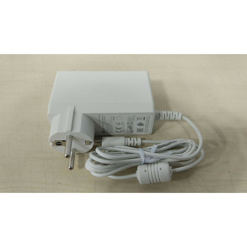 Блок питания для монитора и телевизора LCD LG 19V 3.42A 65W 6.5x4.4mm (LCAP40), белый, ORG