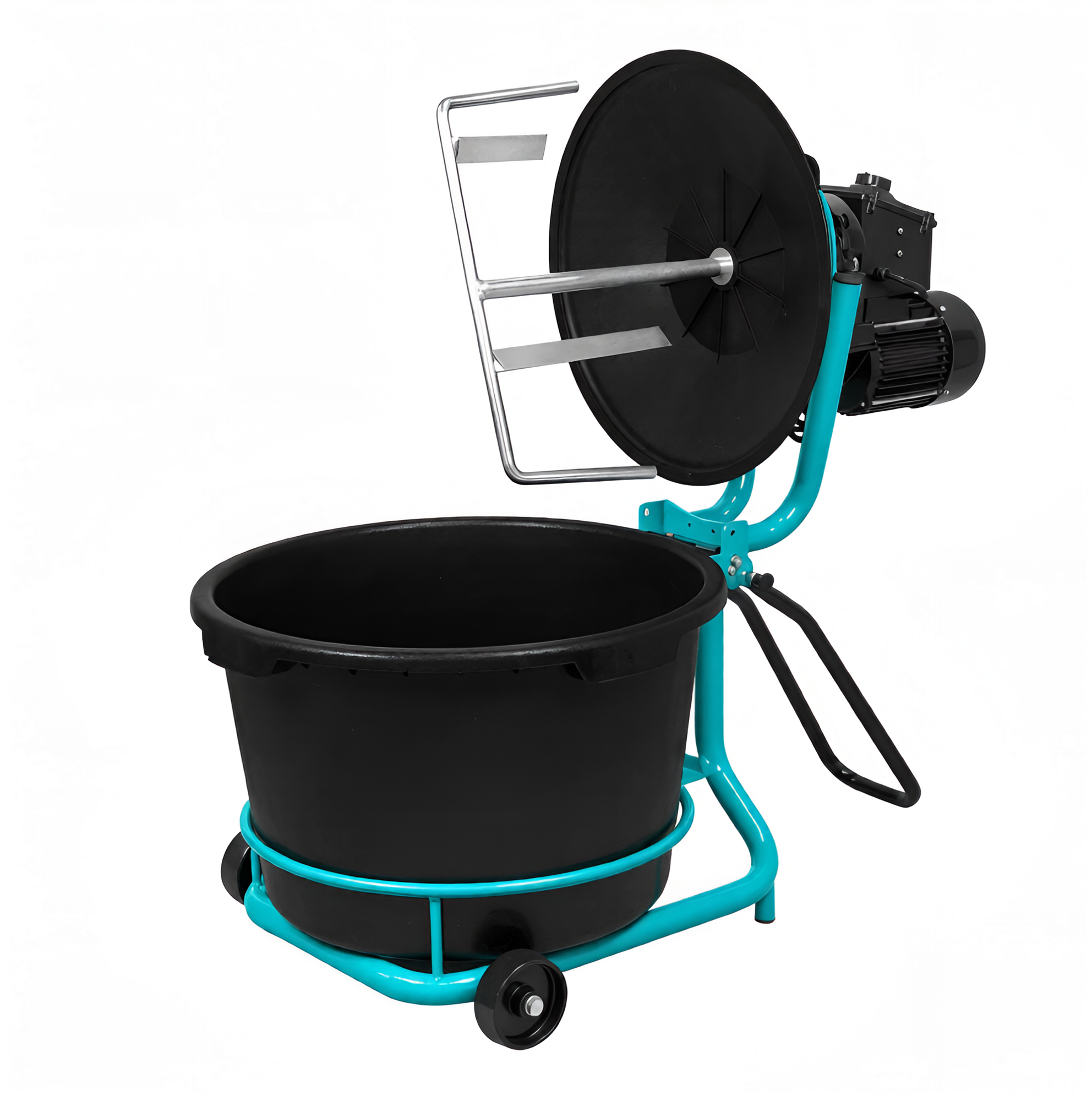 Миксер строительный BIHUI с ёмкостью 65л на колесах с таймером, 750Вт, арт. MMWT65