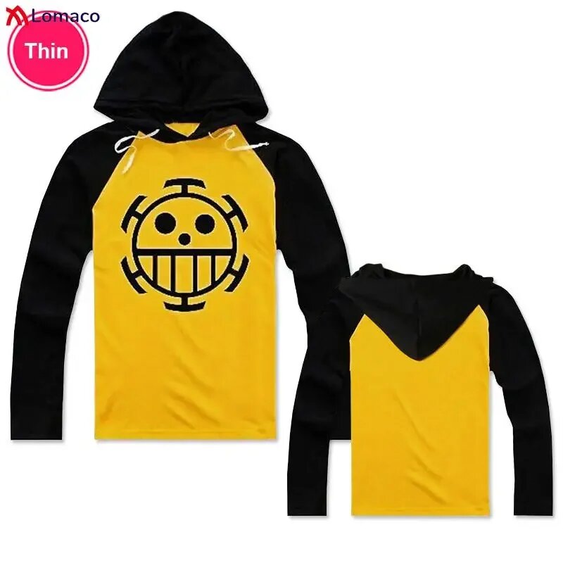 Косплей костюм Трафальгар Ло из хлопка S, Thin Hoodie
