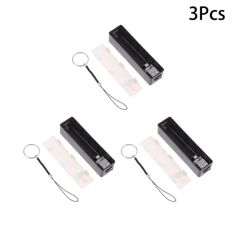 Портативный комплект USB-аккумулятора; мобильное зарядное устройство DIY 18650. Доступно в 1/3/5 шт