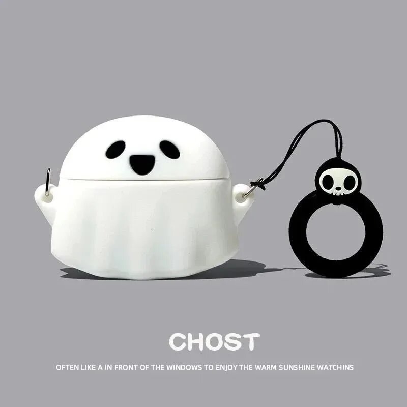 Чехол для AirPods Ghost, белый