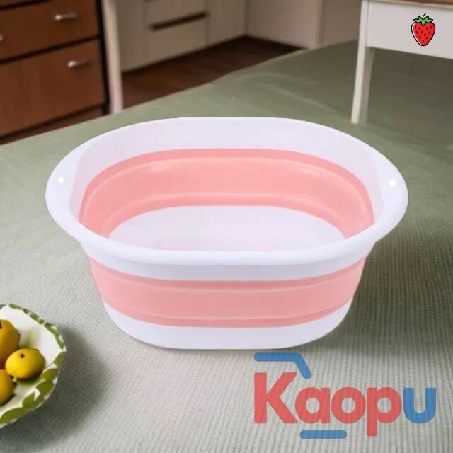 Удобный розовый складной умывальник, подходящий для путешествий / студентов 2 литра