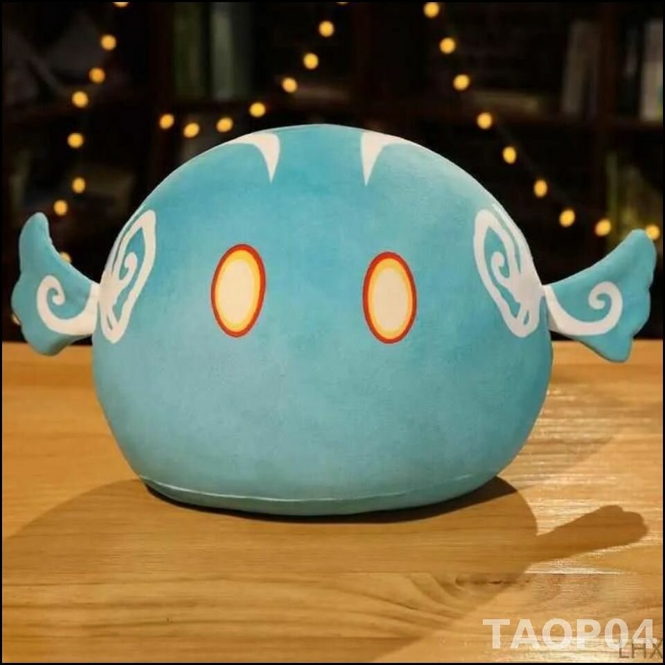 Мягкая анимэ игрушка Анемо Слайм Геншин (Anemo Slime Genshin Impact) 30 см