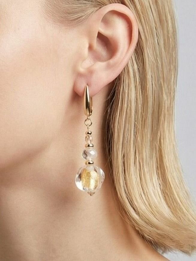 Серьги, стекло, муранское стекло
