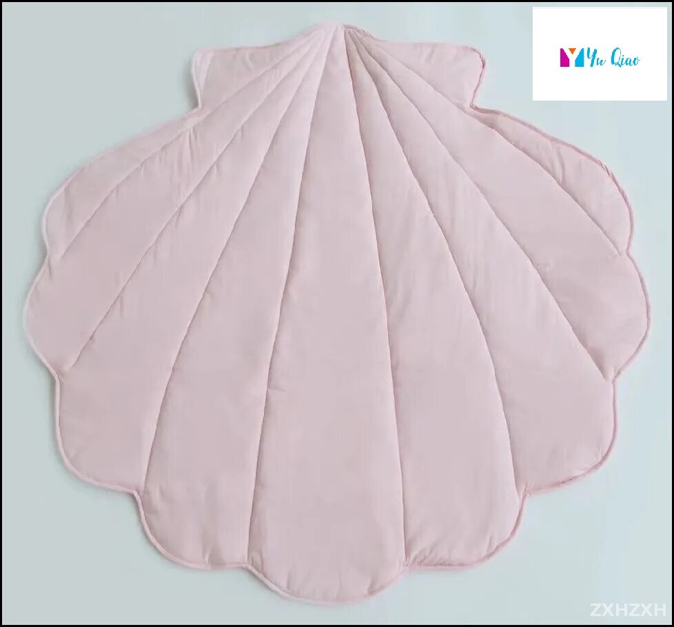 Эксклюзивный коврик Shell 90x100 см Pink из хлопка для детей