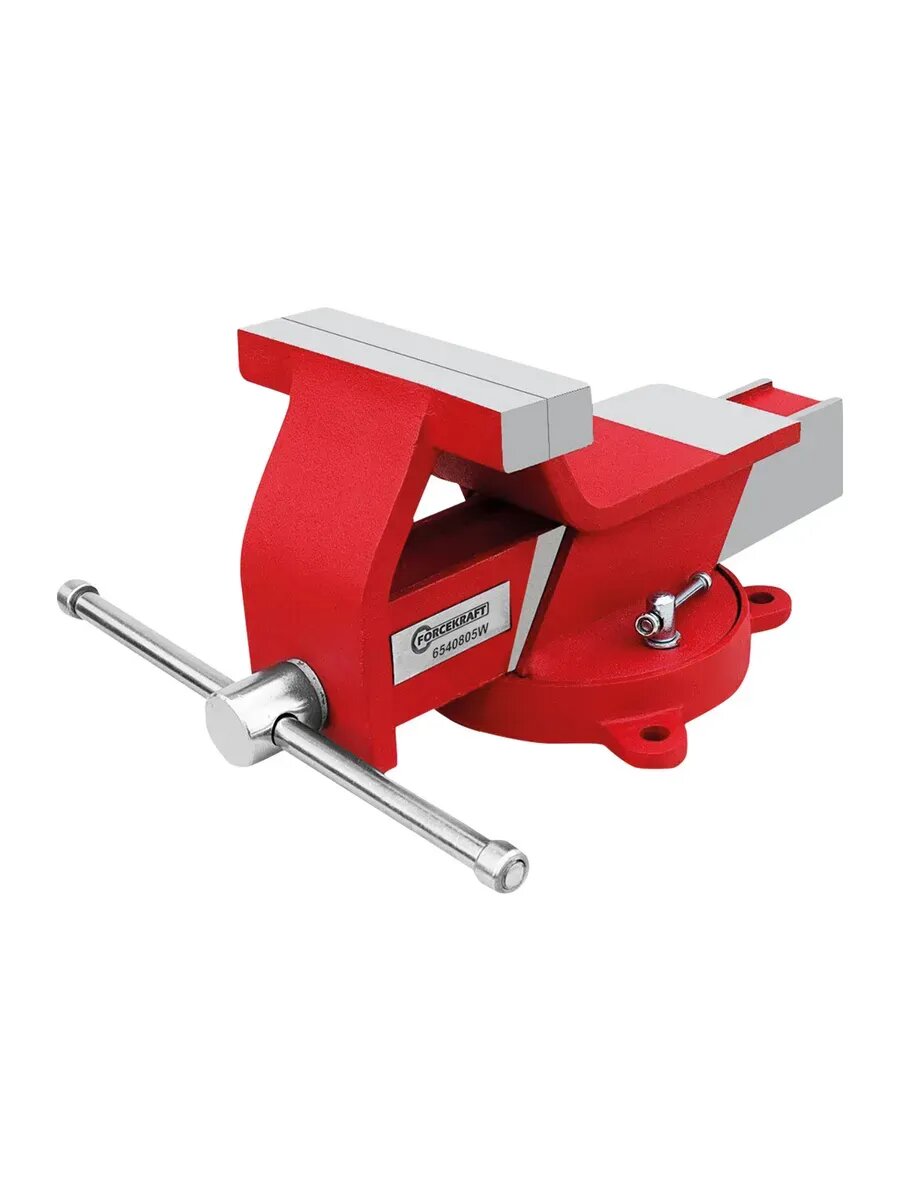 Тиски слесарные 125 мм с наковальней настольные поворотные