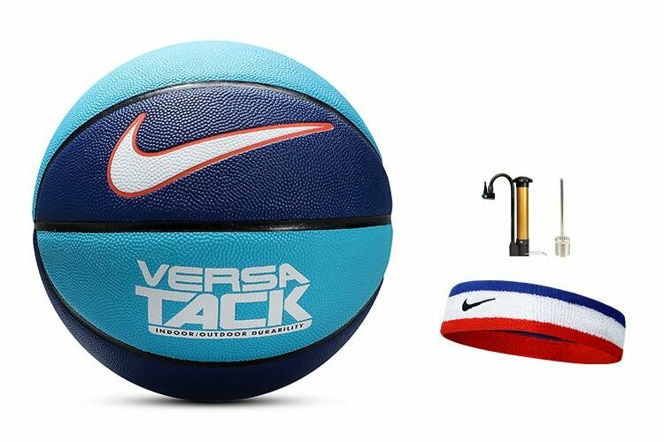 Баскетбольный мяч унисекс Nike PU синий, размер 7, тренировочный для баскетбола