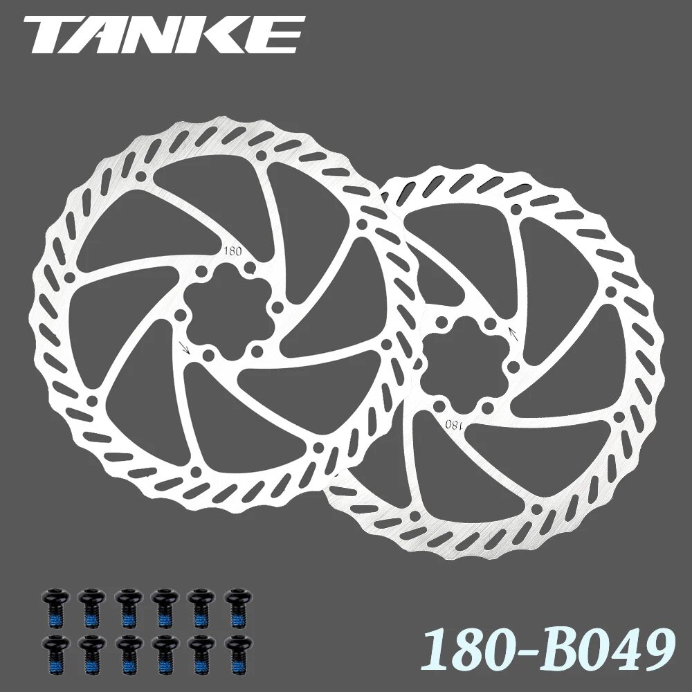TANKE Диск тормозной 180 мм, 2 шт, 180-B049, черный