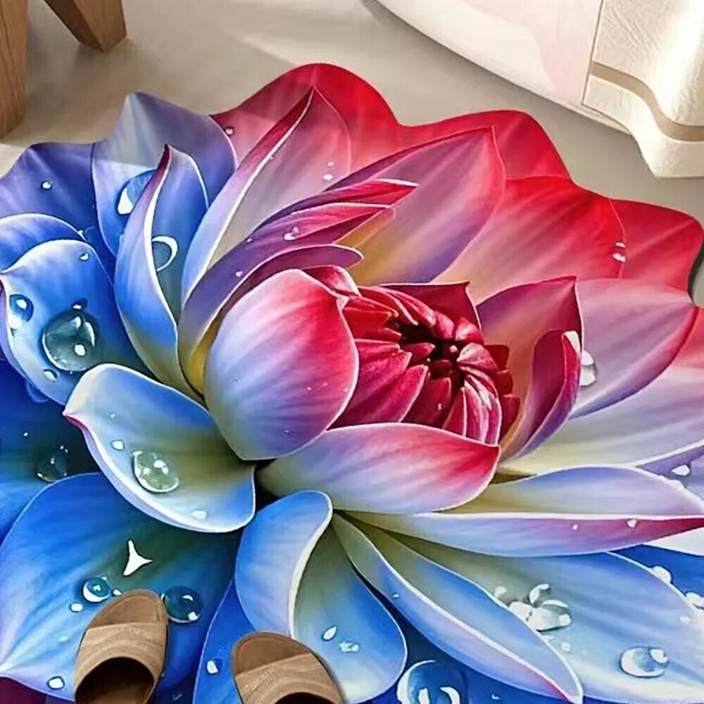 Ковер дорожка Ковер Розы 3D 60x60 см