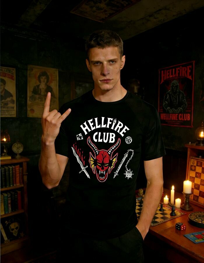 Футболка Очень странные дела hellfire club