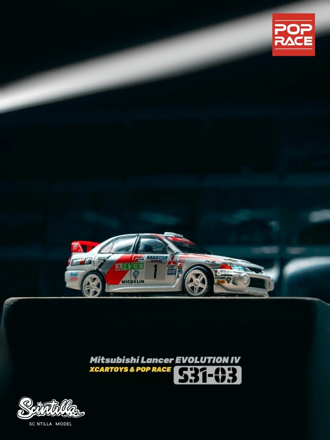 Машинка Pop Race 1/64 #S31-031 Mitsubishi Laner Evolution IV Alloy Car Model Collection Gift