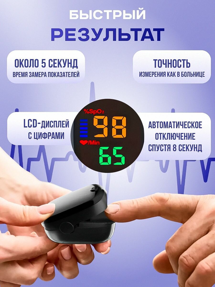 Пульсометр для пальца — фото 1