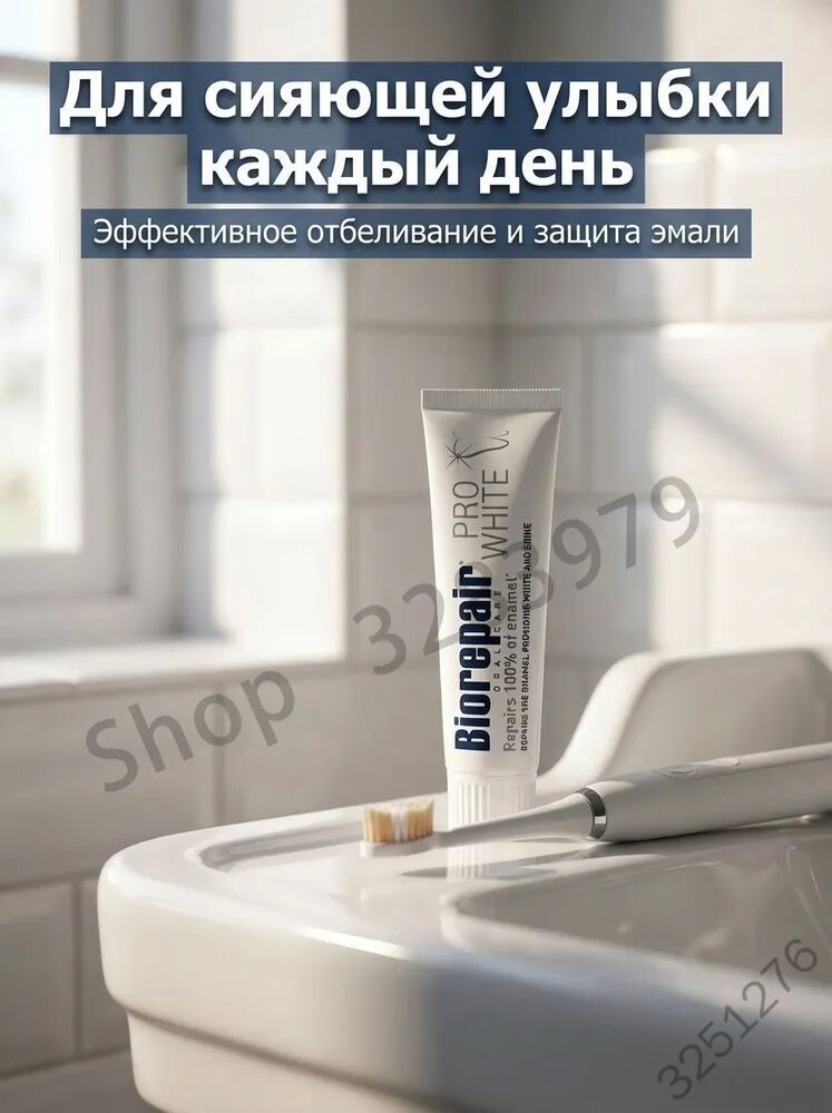 Biorepair Зубная паста Pro White для отбеливания и укрепления эмали 75 мл — фото 1