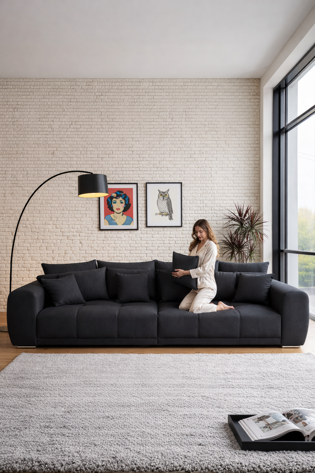 Диван Harizma-Mebel "Романс" мод4, еврокнижка, антивандальный, съемный, велюр