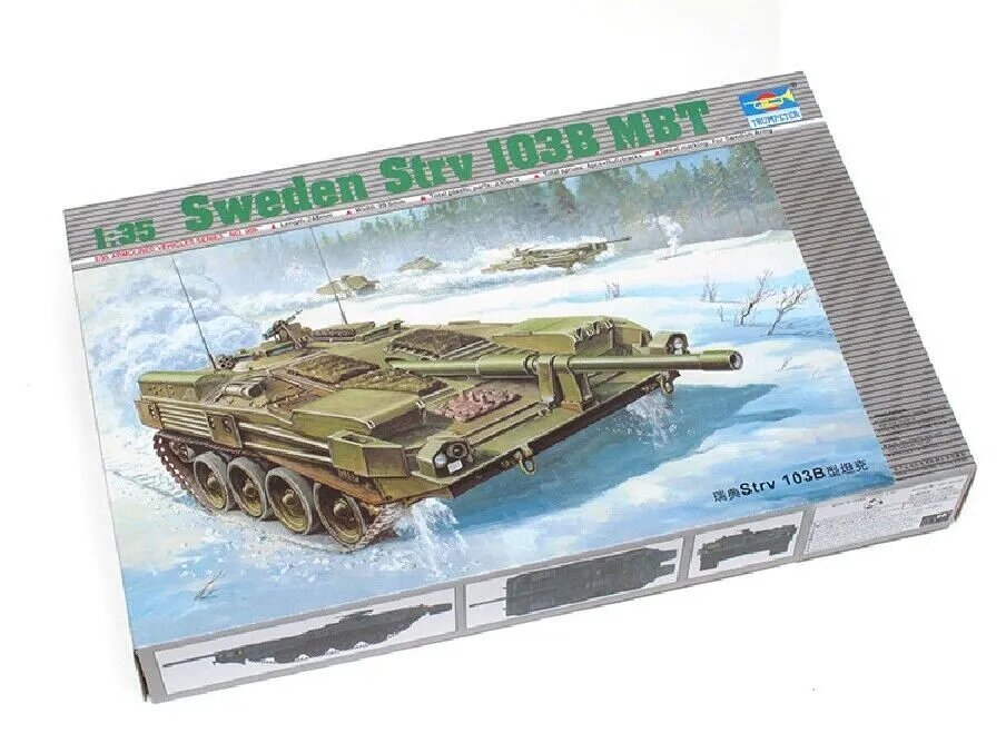Trumpeter 00309 1/35 Сборная модель Швеция Strv.103B Танки ABS пластик