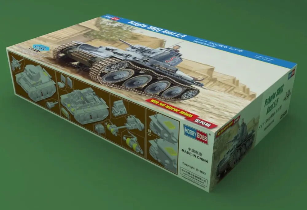 Hobby boss 82603 1/16 PZKPFW 38 T AUSF. E/F сборная модель танка для моделистов