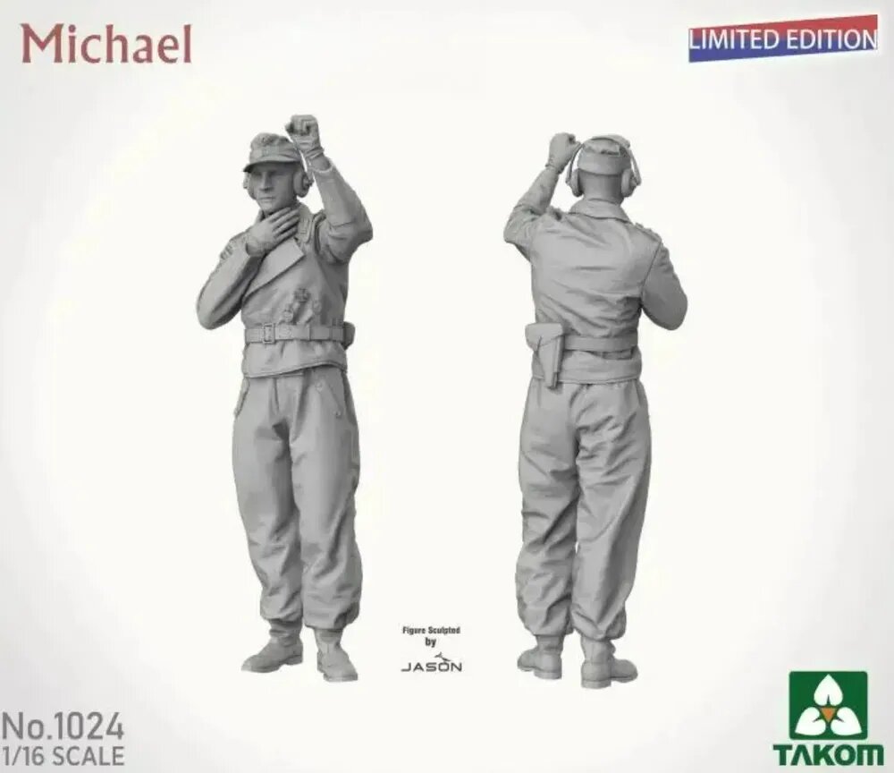 TAKOM 1024 1/16 Michael Witt mann Модель солдата (Нет оригинальной коробки)