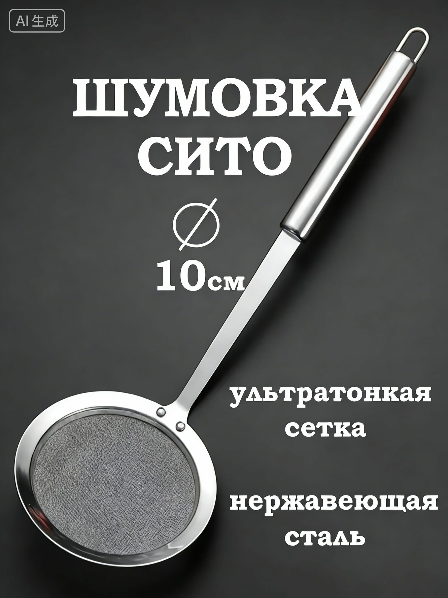 IKEA Сито для фритюра, диаметр 10 см, 1 предм.-