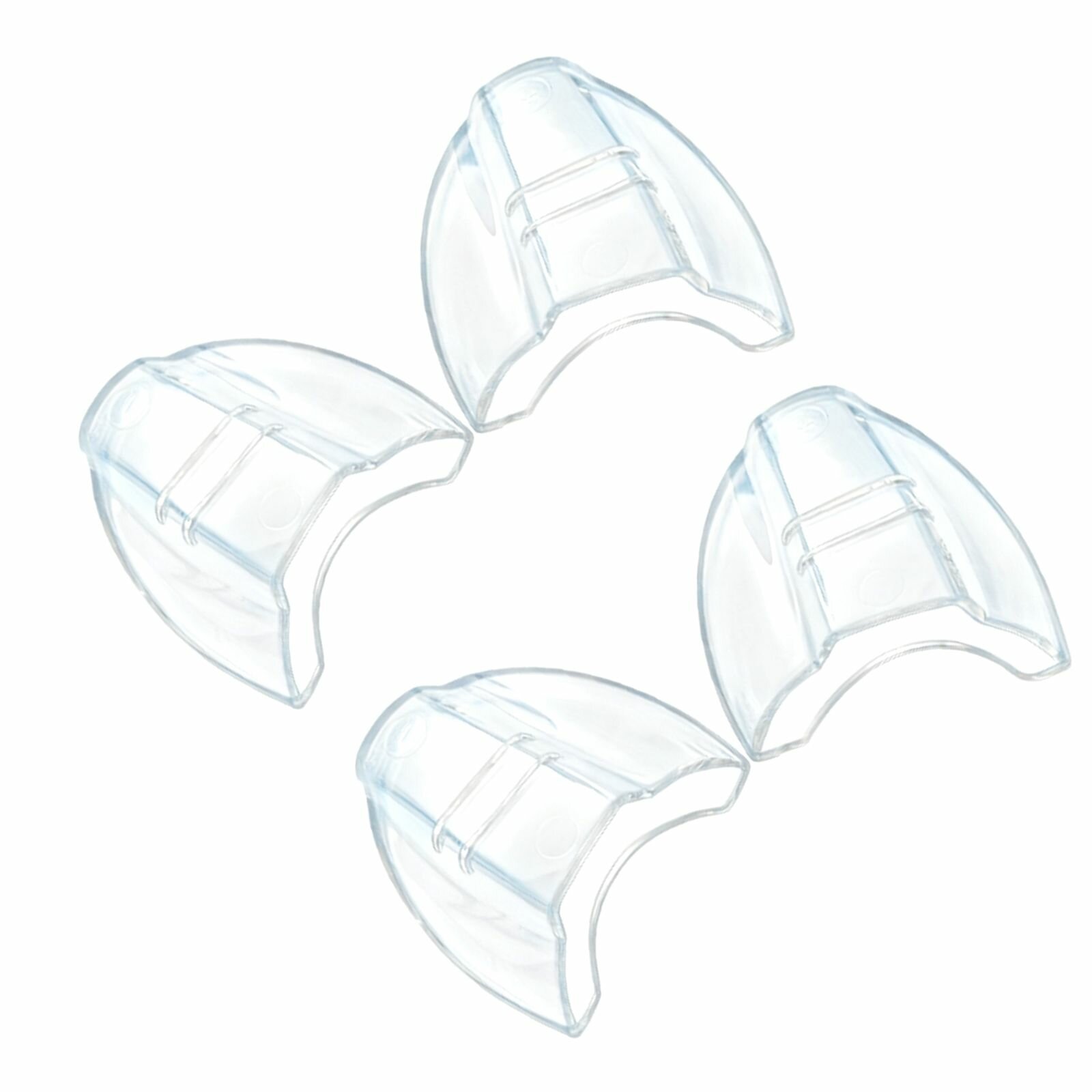 Регулируемые защитные боковые щитки для очков с простым креплением и полным боковым покрытием