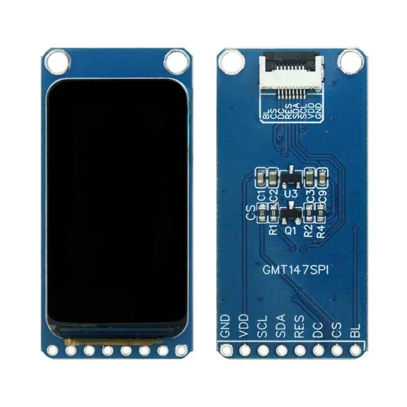 IPS TFT ЖК-дисплей 1.47", 172x320, ST7789 8-pin Solder Pin