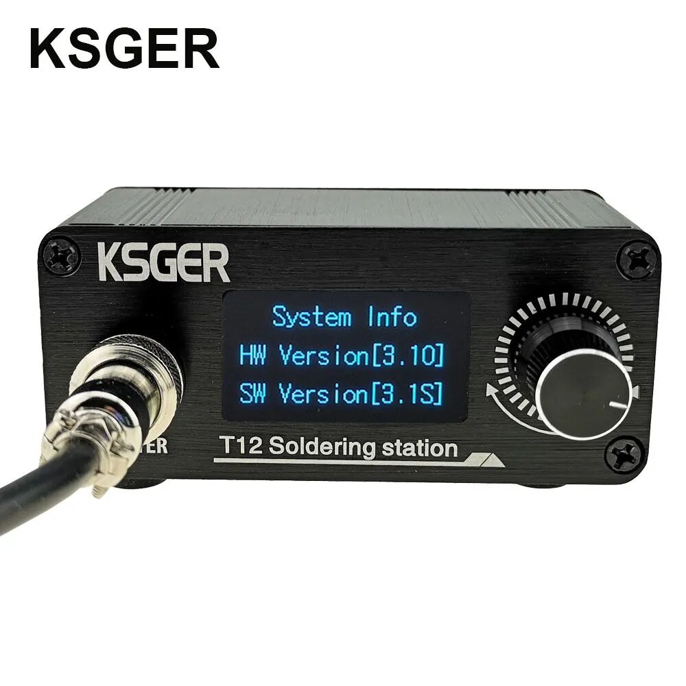 KSGER Сварочный стол T12 MINI V3.1S STM32 OLED Контроллер 1.3 - дюймовая ручка, корпус из алюминиевого сплава, сварочный инструмент для быстрого нагрева, автоматический сон