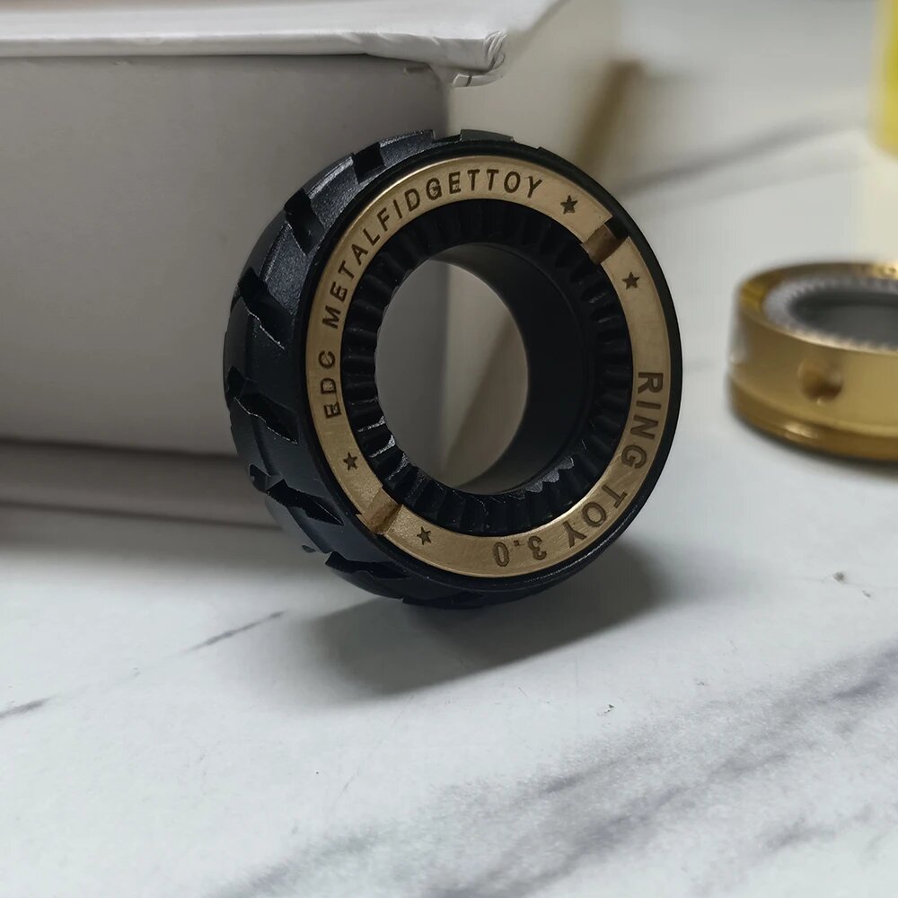 Металлический флиппер-кольцо EDC Metal Fidget Toy 3.0, Цвет: True-B