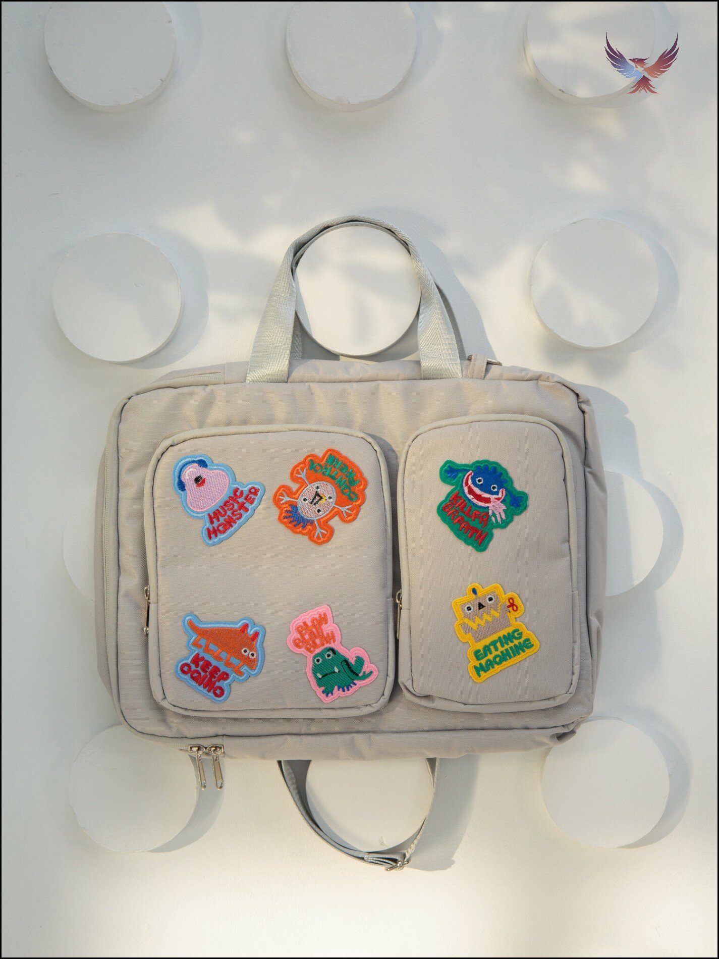 Маленькая дизайнерская сумка(чехол) для ноутбука с принтом монстра, размером 14 дюймов