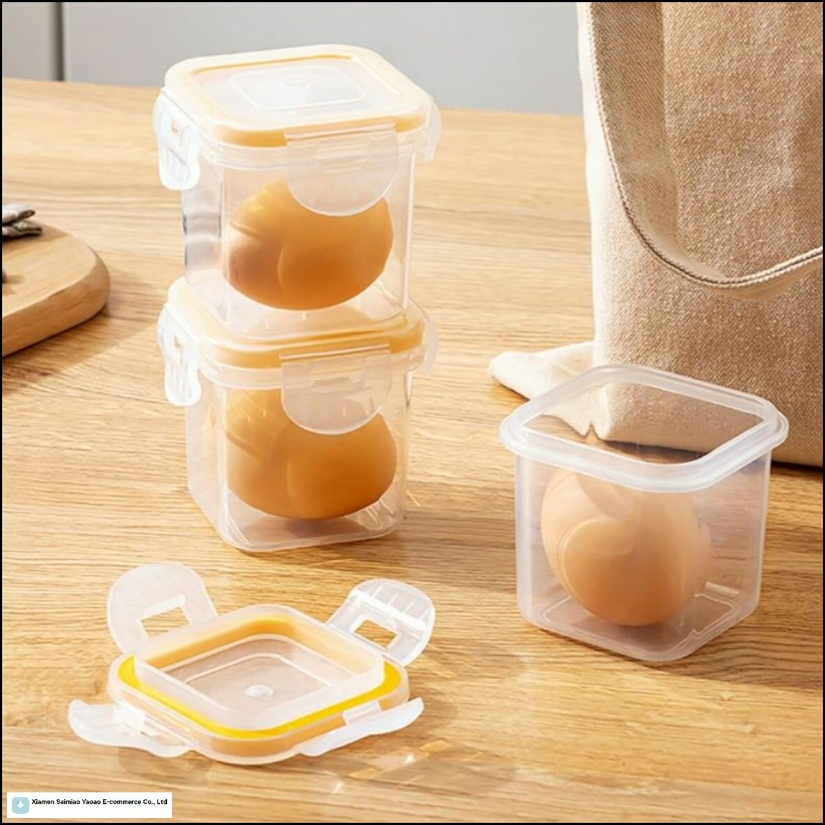 Ланч бокс, Контейнер для еды герметичный, Органайзер для яиц с крышкой