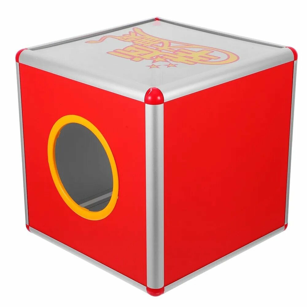 Акриловый лотерейный контейнер с прорезью красного цвета для сбора пожертвований