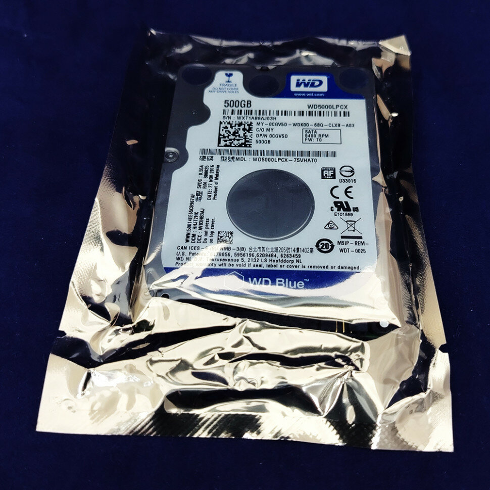 Жесткий диск Western Digital WD5000LPCX, 500 Гб