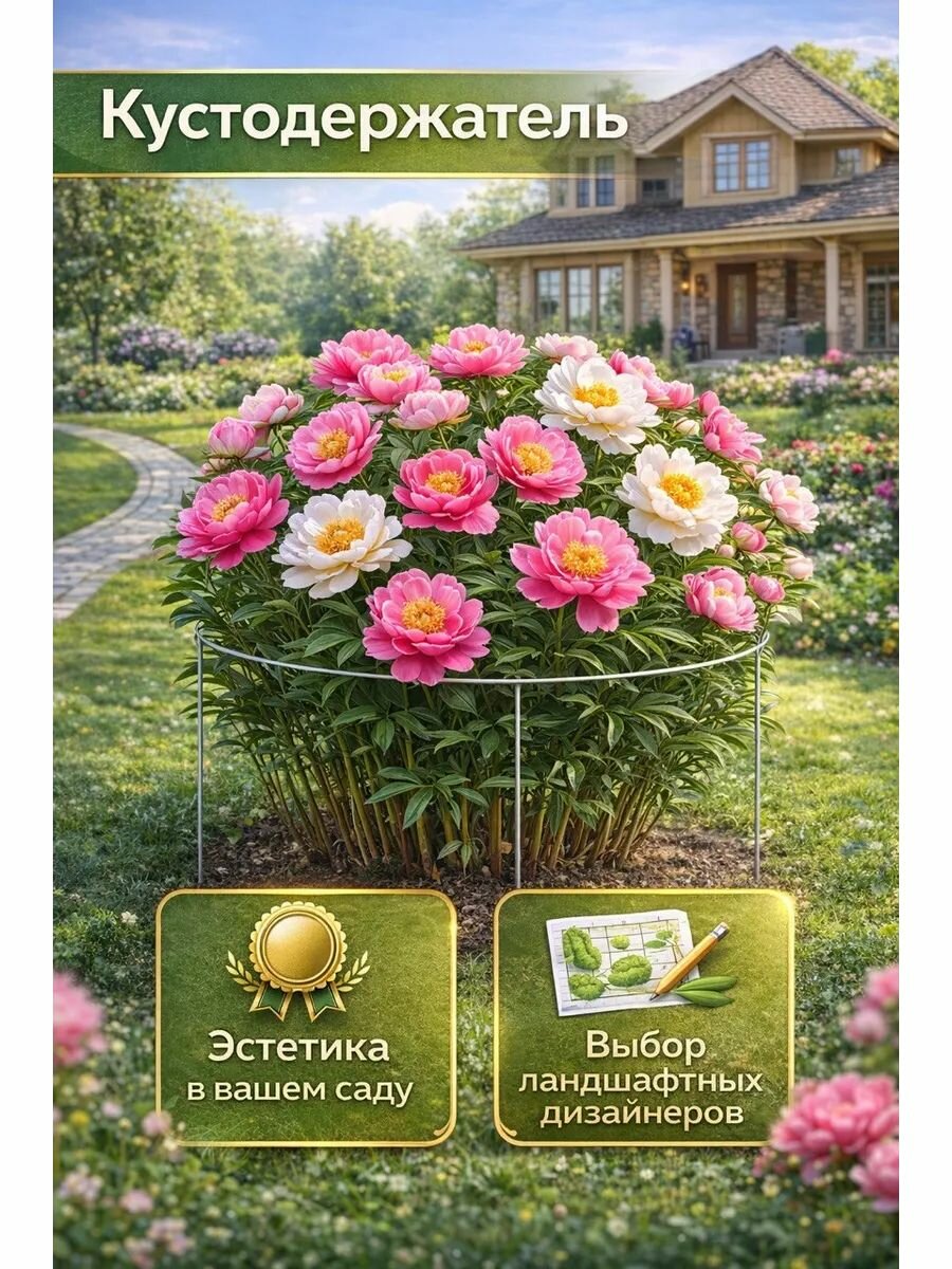 Кустодержатель 5шт садовый опора для кустов растений цветов