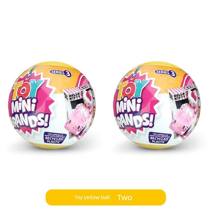 Zuru Mini Surprise Ball Toy Blind Box - Желтый, 2 шт.