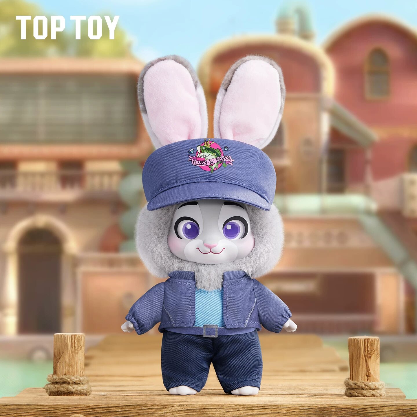 Официальный TOPTOY Zootopia Плюшевый Ключеней: Джулия Хоппс в Удобной Одежде, Коллекционная Фигурка