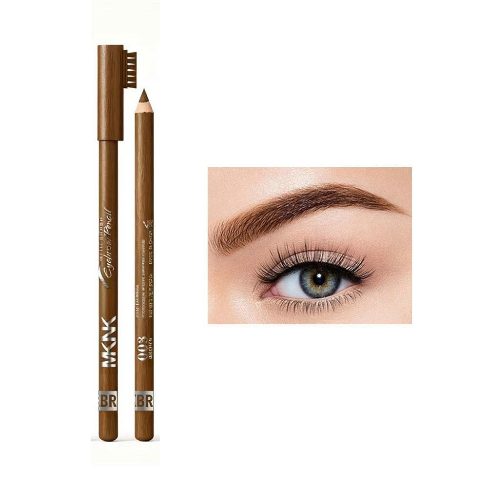 Матовый карандаш для бровей Eyebrow с кисточкой и расческой для укладки и рисования, перманентного макияжа бровей