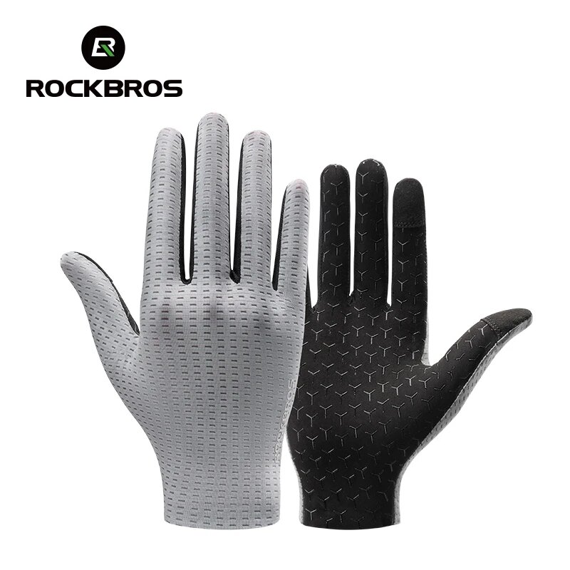 ROCKBROS весенне-летние велосипедные перчатки с сенсорным экраном для мужчин и женщин, MTB, дорожные велосипедные перчатки, д.
