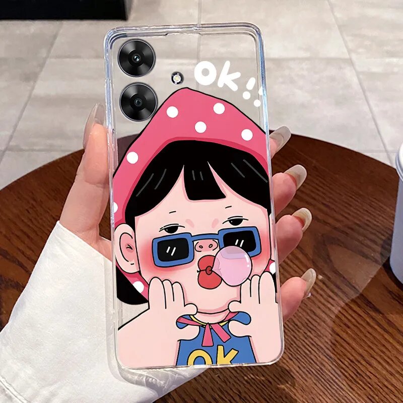 Чехол Realme Note 60, милый дизайн, TPU-TPU412
