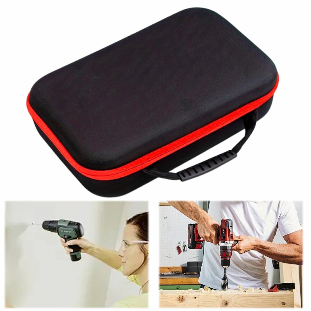 Чехол для шуруповерта Портативный, из ткани оксфорд, с красной кромкой