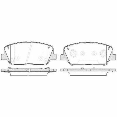 Колодки тормозные передние REMSA -183015 Kia Cee'd 12->