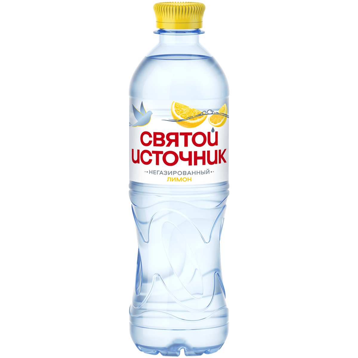 Вода питьевая Святой Источник со вкусом лимона негазированная 0,5 л ПЭТ