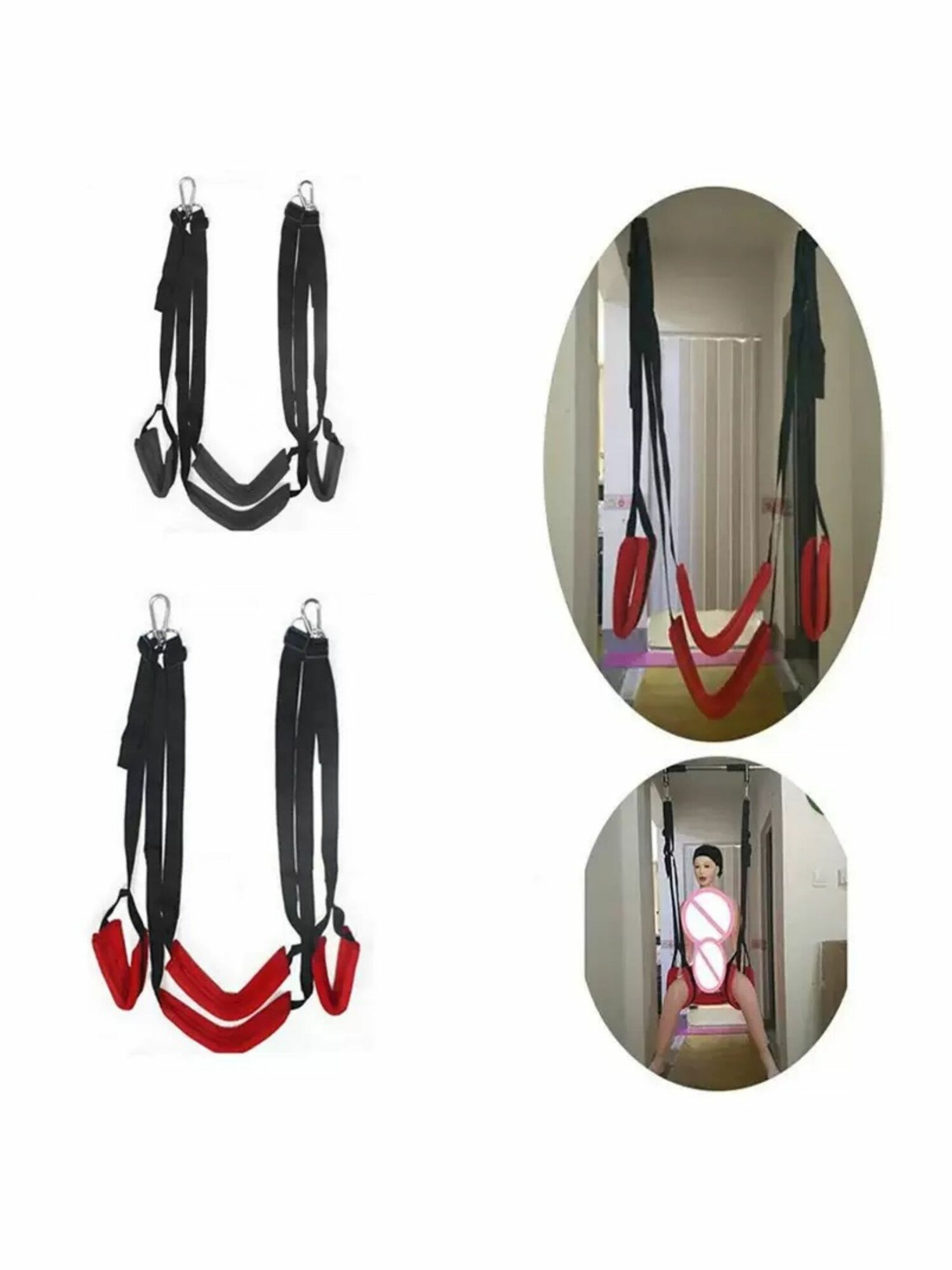 Любовные качели для занятия сексом в самых интересных местах (красный бархат).