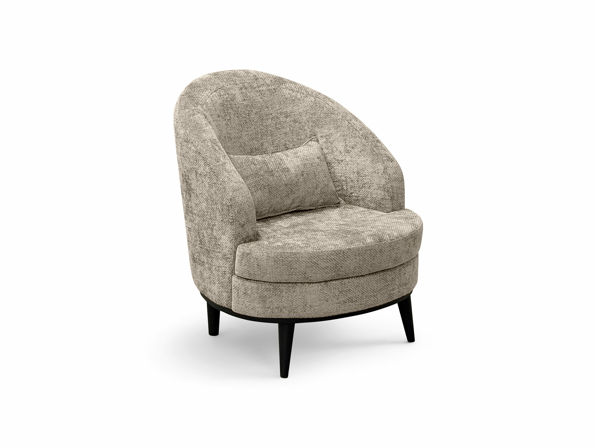 Кресло для отдыха в гостиную мягкое "Росмебель Verona", с мягкими подлокотниками, шенилл, латте