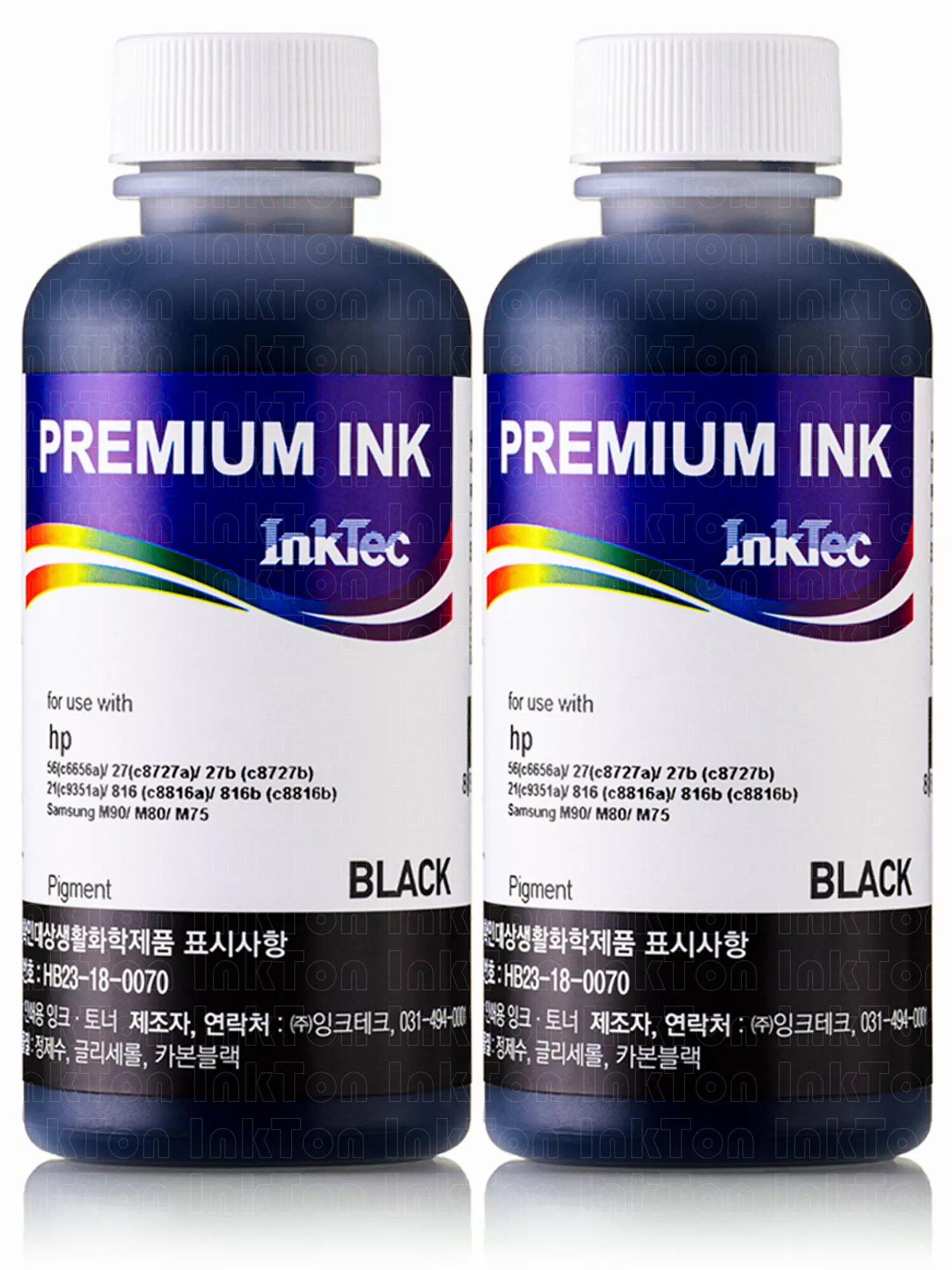 Чернила для заправки картриджа HP 21, 27, 56, пигментные, 200 мл, черные