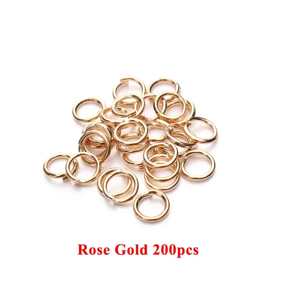 Открытые кольца Rose Gold 10mm, 200шт