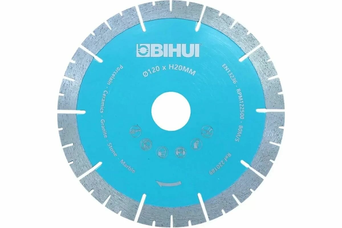Диск алмазный для электрического плиткореза BIHUI 120х1.8х20 мм, арт. DCBS120