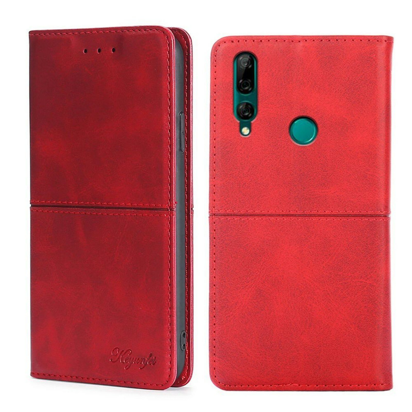 Чехол-книжка MyPads для Huawei Y9 Prime 2019 и Honor 9X из натуральной кожи с магнитным замком