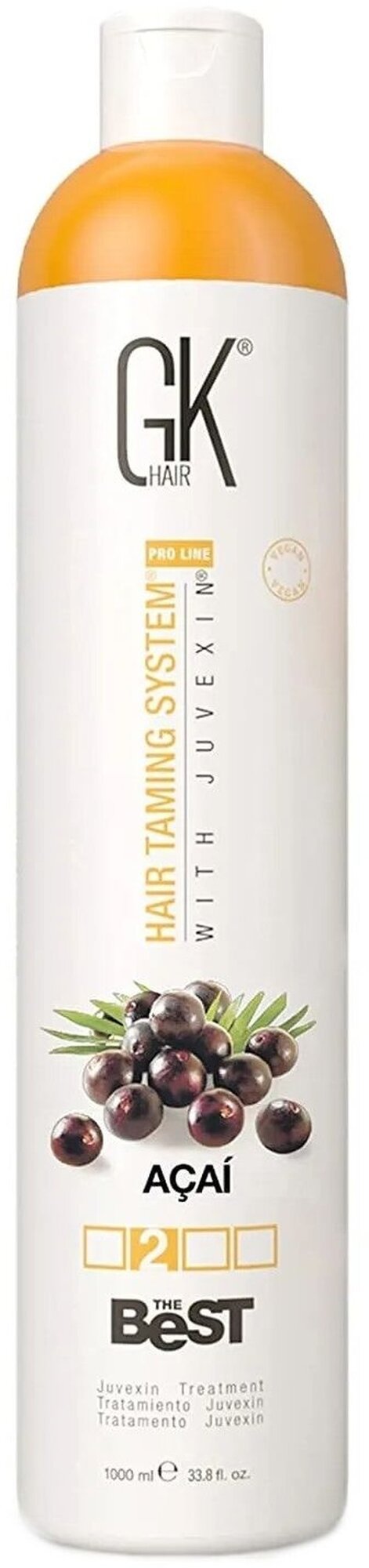 GKhair средство для разглаживания волос Hair Taming System The Best Asai Treatment 300 мл