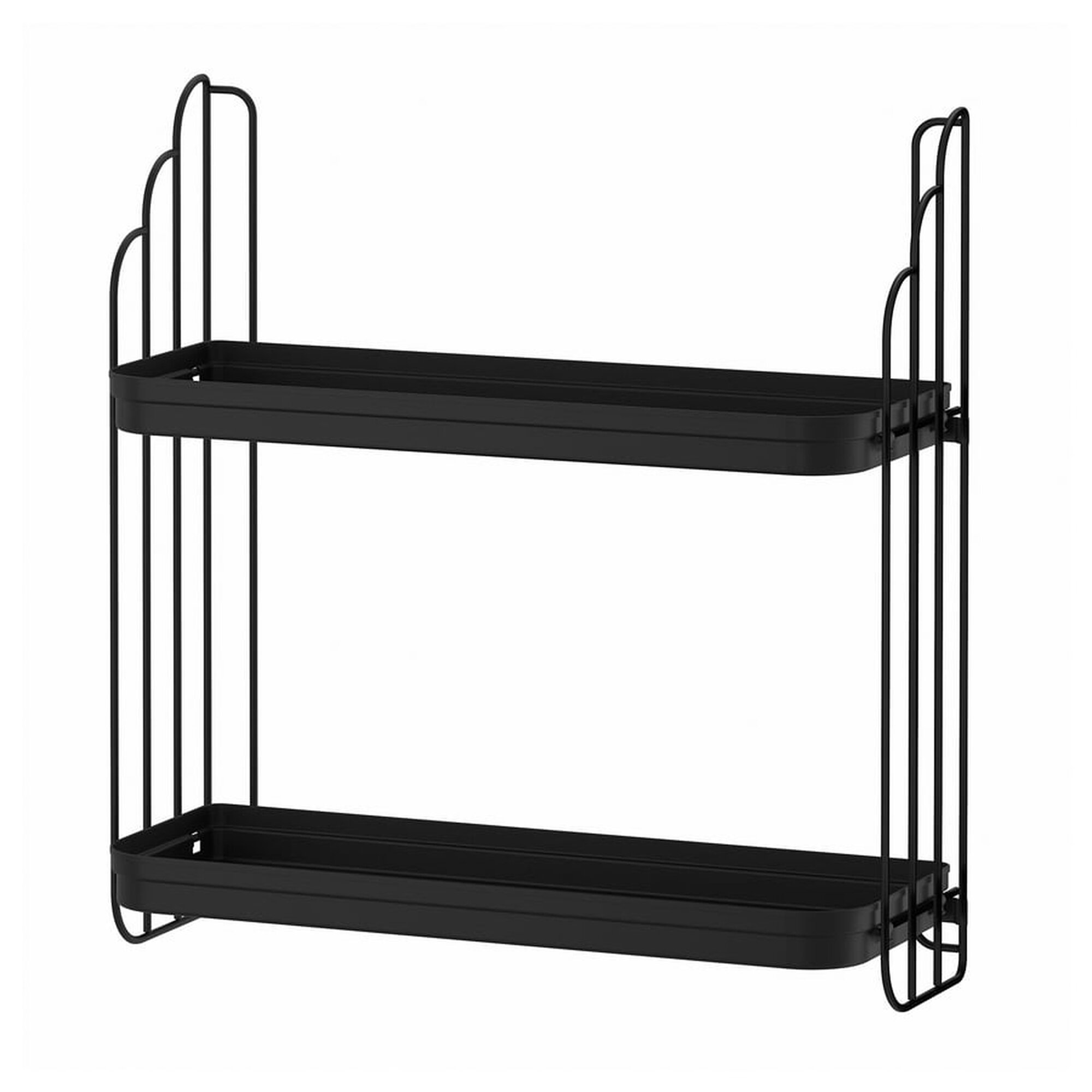 Настенная полка IKEA APOTEKARE цвет черный 50x52 см 005.501.96